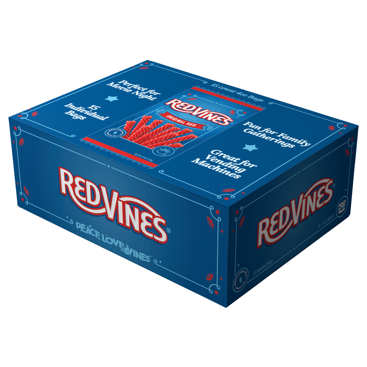 Red Vines Twists, Original Red Licorice Candy, 4 oz, 15 ct – Bentley's ...